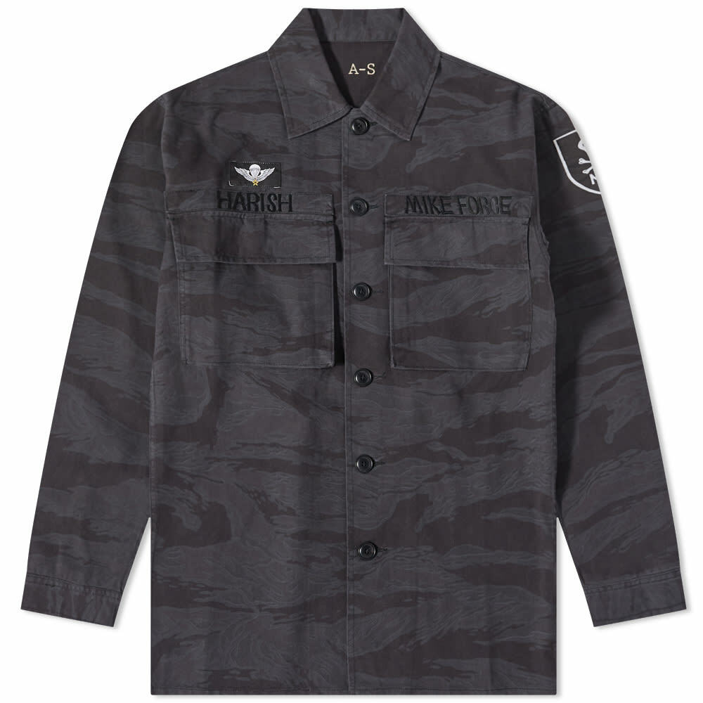 Maharishi Men's Mike Force Camo Advisor's Overshirt in Night Tiger ...