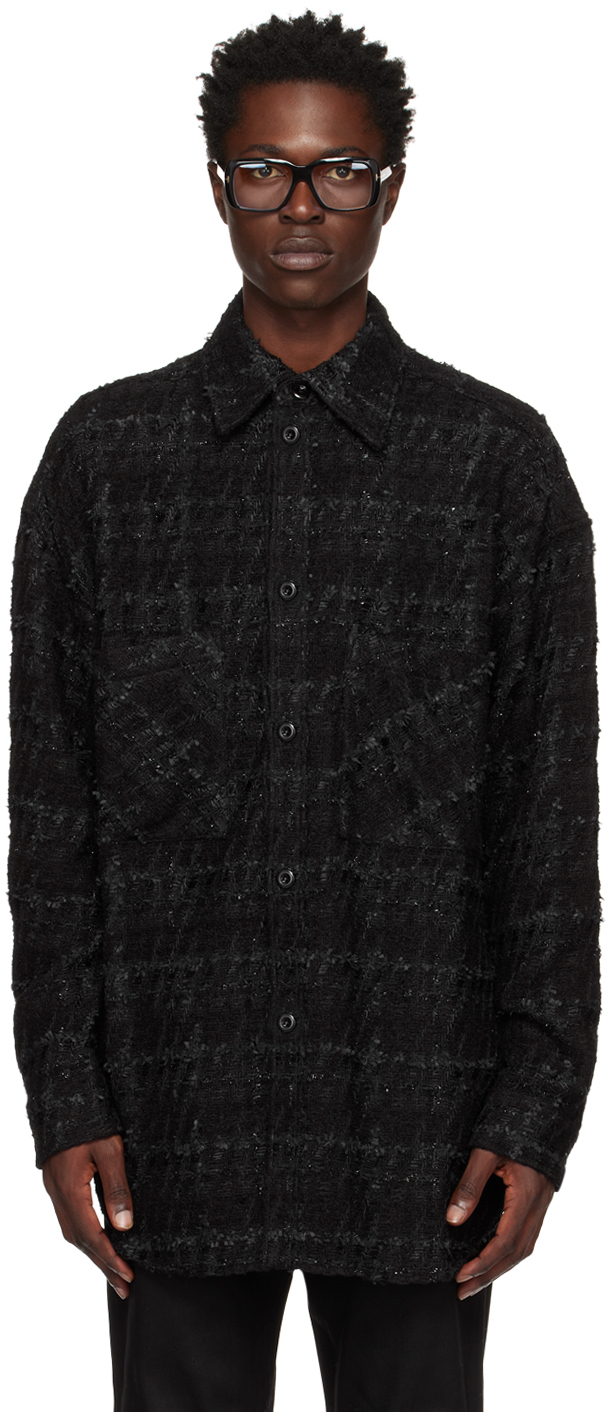 Faith Connexion Black Metallic Shirt Faith Connexion