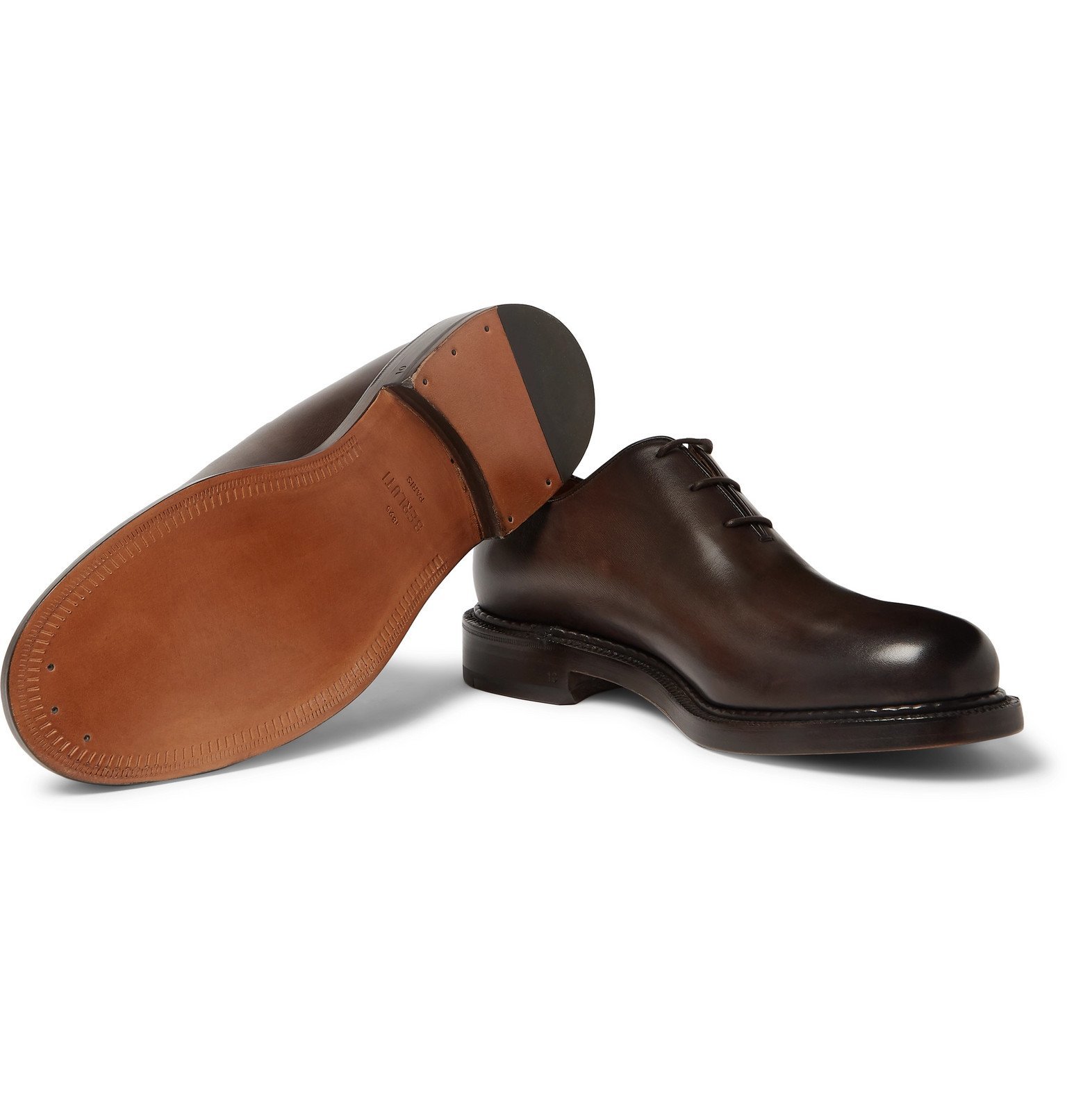 Berluti - 1895 Venezia Leather Oxford Shoes - Brown Berluti