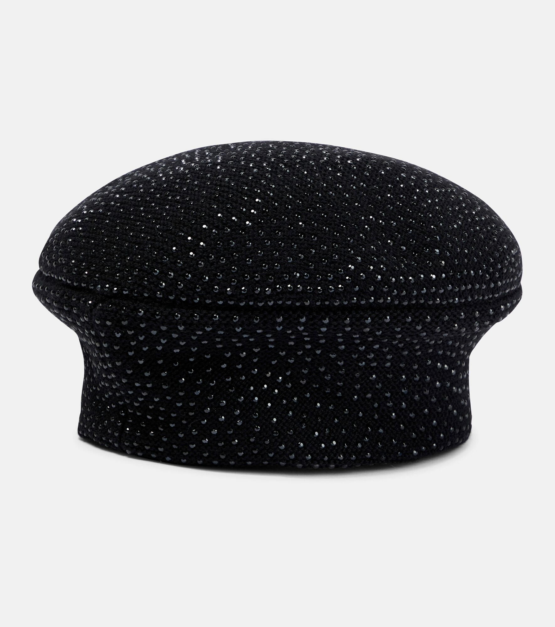 Saint Laurent - Crystal-embellished wool beret Saint Laurent