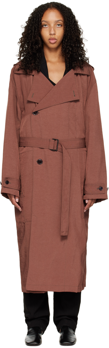 Lemaire Burgundy Light Trench Coat Lemaire