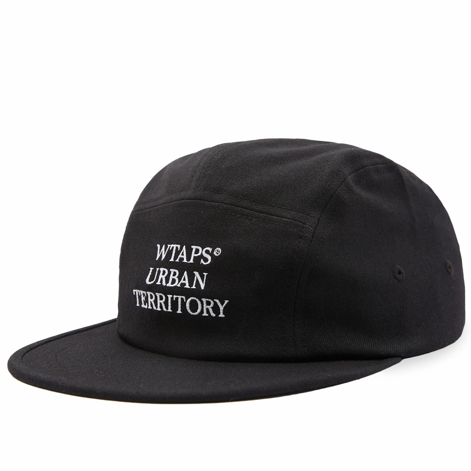 WTAPS Men's T-5 01 Logo WUT Cap in Black WTAPS