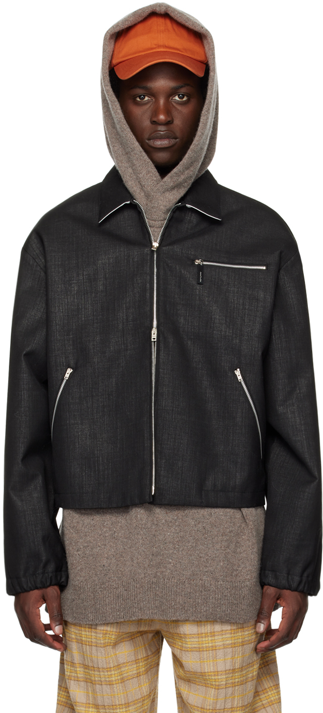 Acne Studios Black Zip Jacket Acne Studios