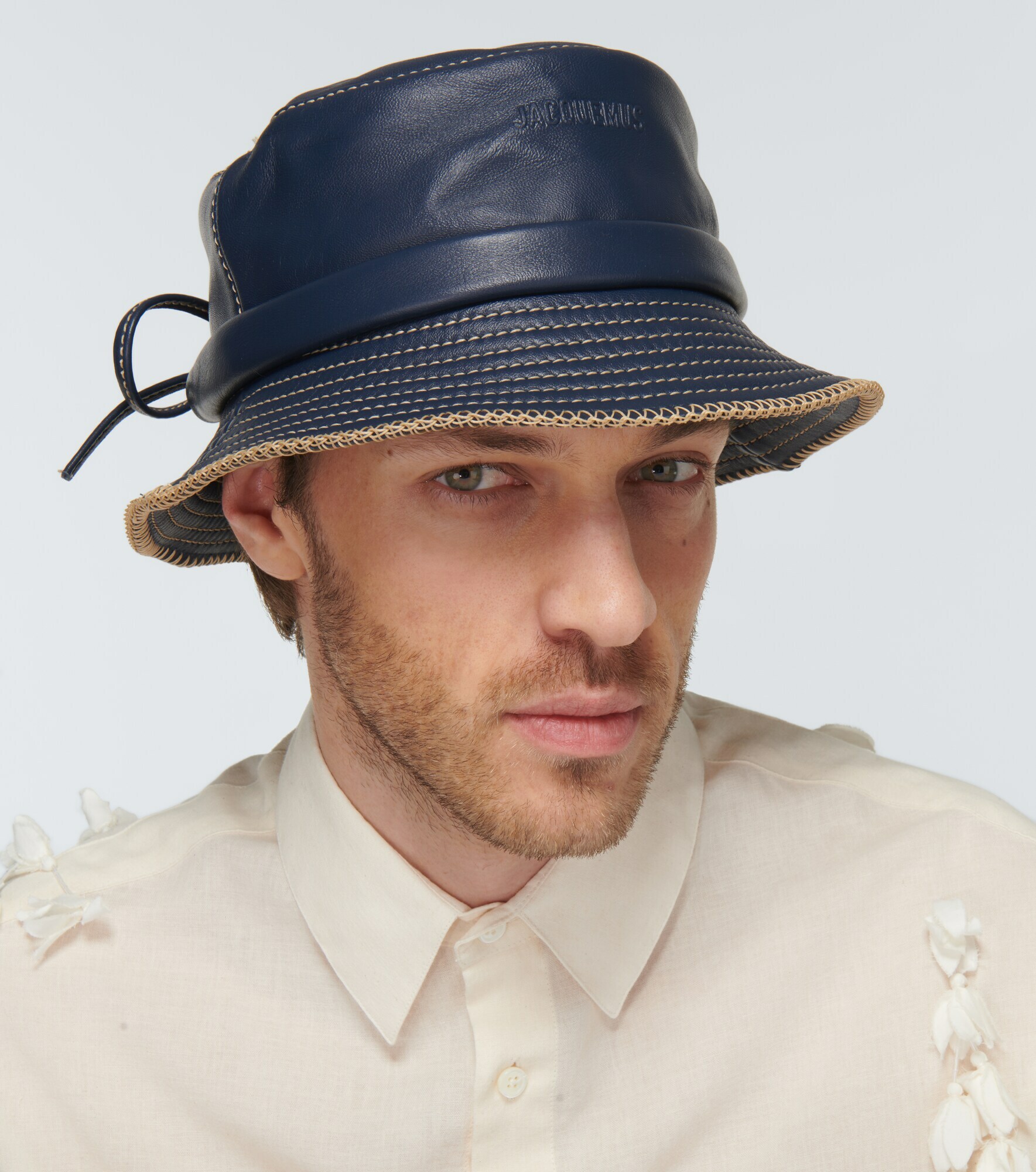Jacquemus - Le Bob Mentalo leather bucket hat Jacquemus