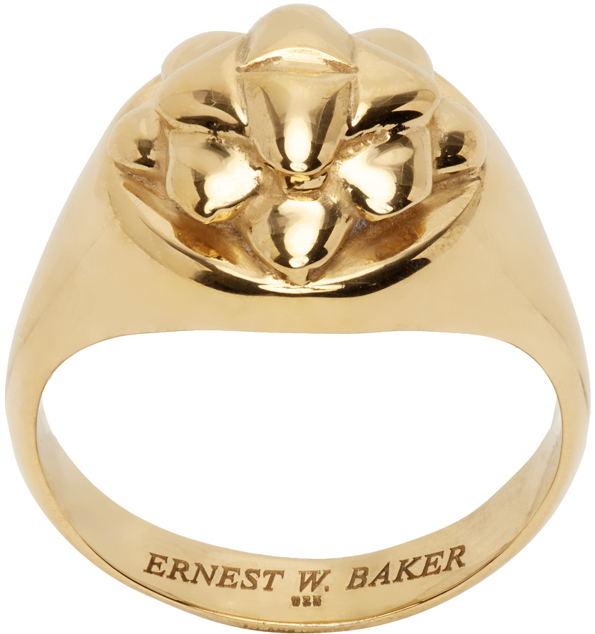 Ernest W. Baker Gold Present Ring Ernest W. Baker