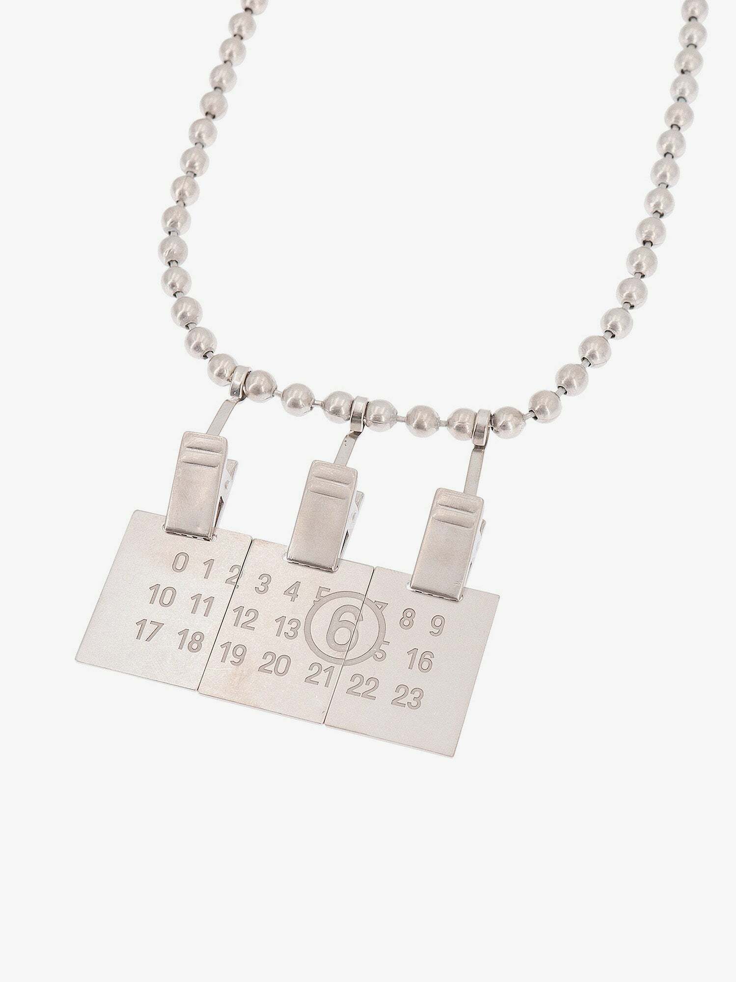 Mm6 Maison Margiela Necklace Grey Womens MM6 Maison Margiela