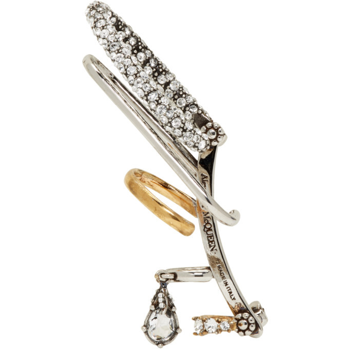 Alexander McQueen Multicolor Multi Hoop Ear Cuff Alexander McQueen