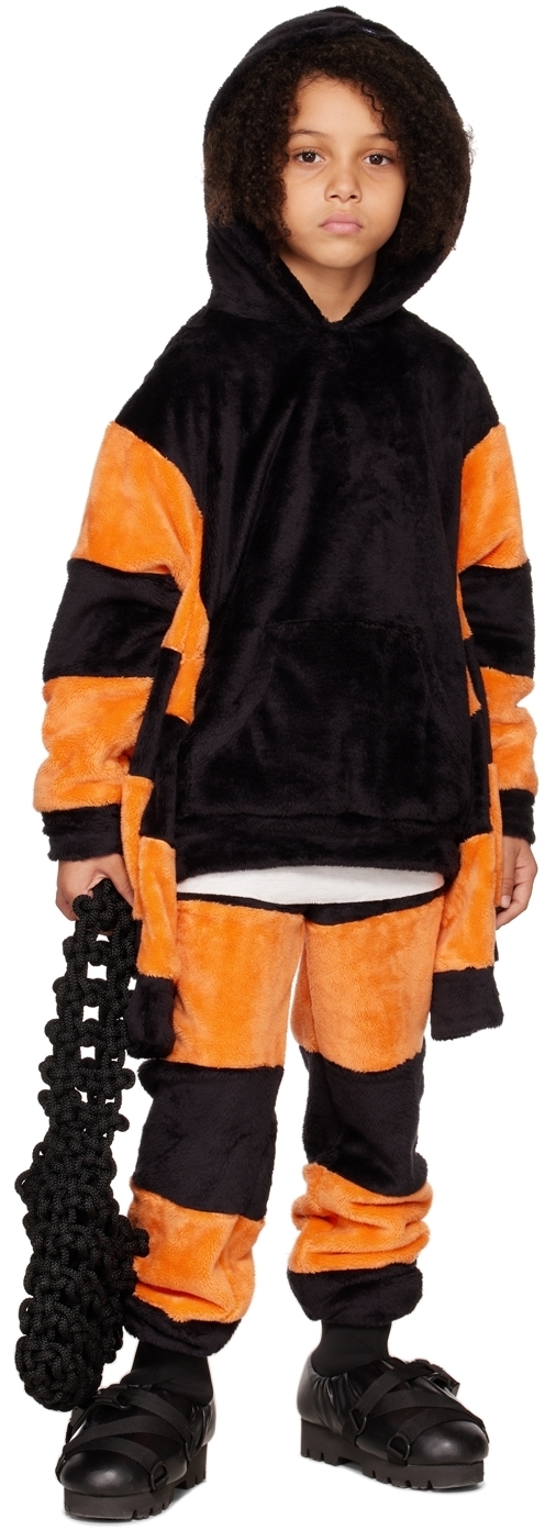 Doublet SSENSE Exclusive Kids Black & Orange Itchy Witch Spider Hoodie ...
