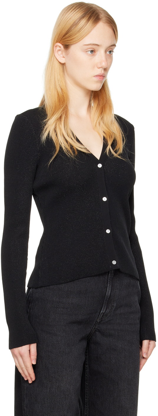 Theory Black V-Neck Cardigan Theory