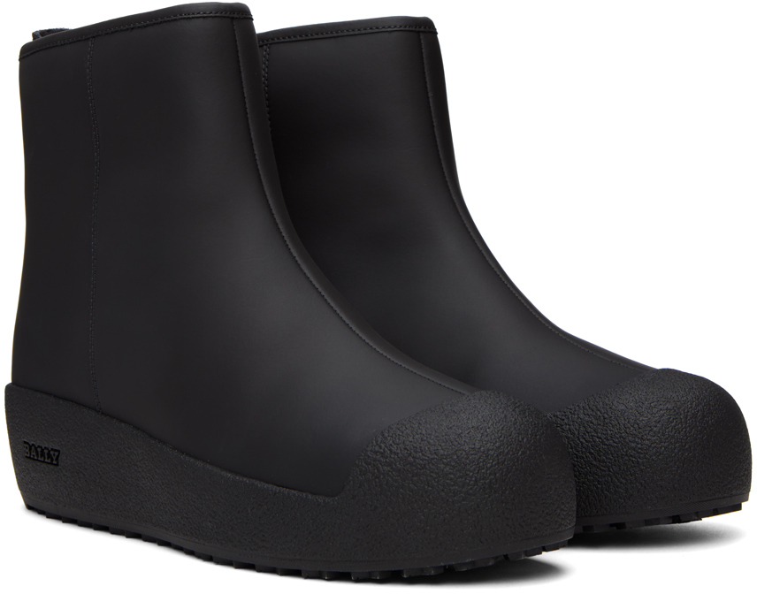 Bally Black Bally Curling Bernina Combat Boots Bally