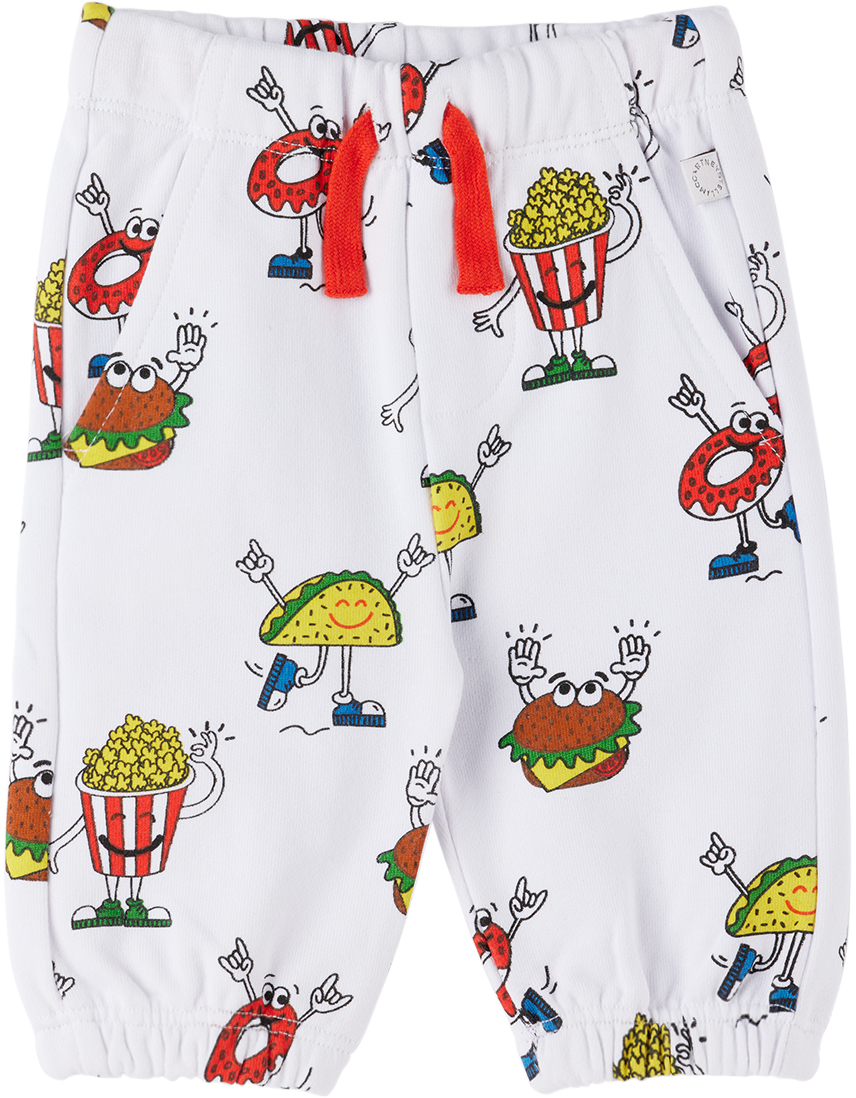 Stella McCartney Baby White Food Lounge Pants Stella McCartney