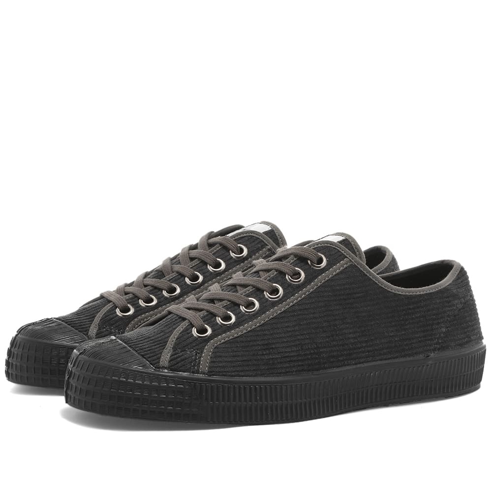 Novesta Men's Star Master Corduroy Sneakers in Mono/Dark Grey Novesta