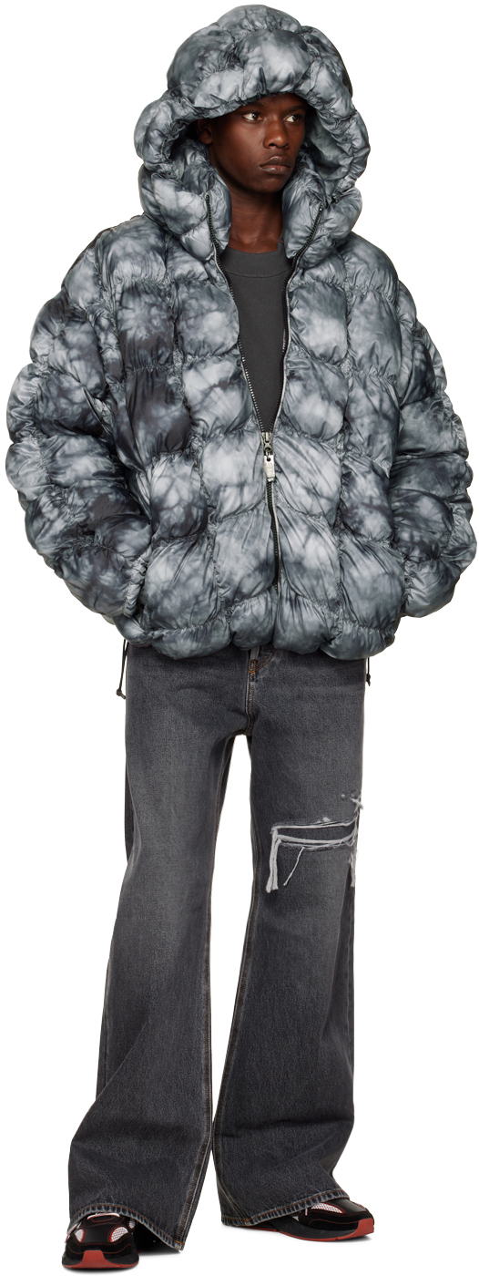 Diesel Gray W-Ralle Down Jacket Diesel