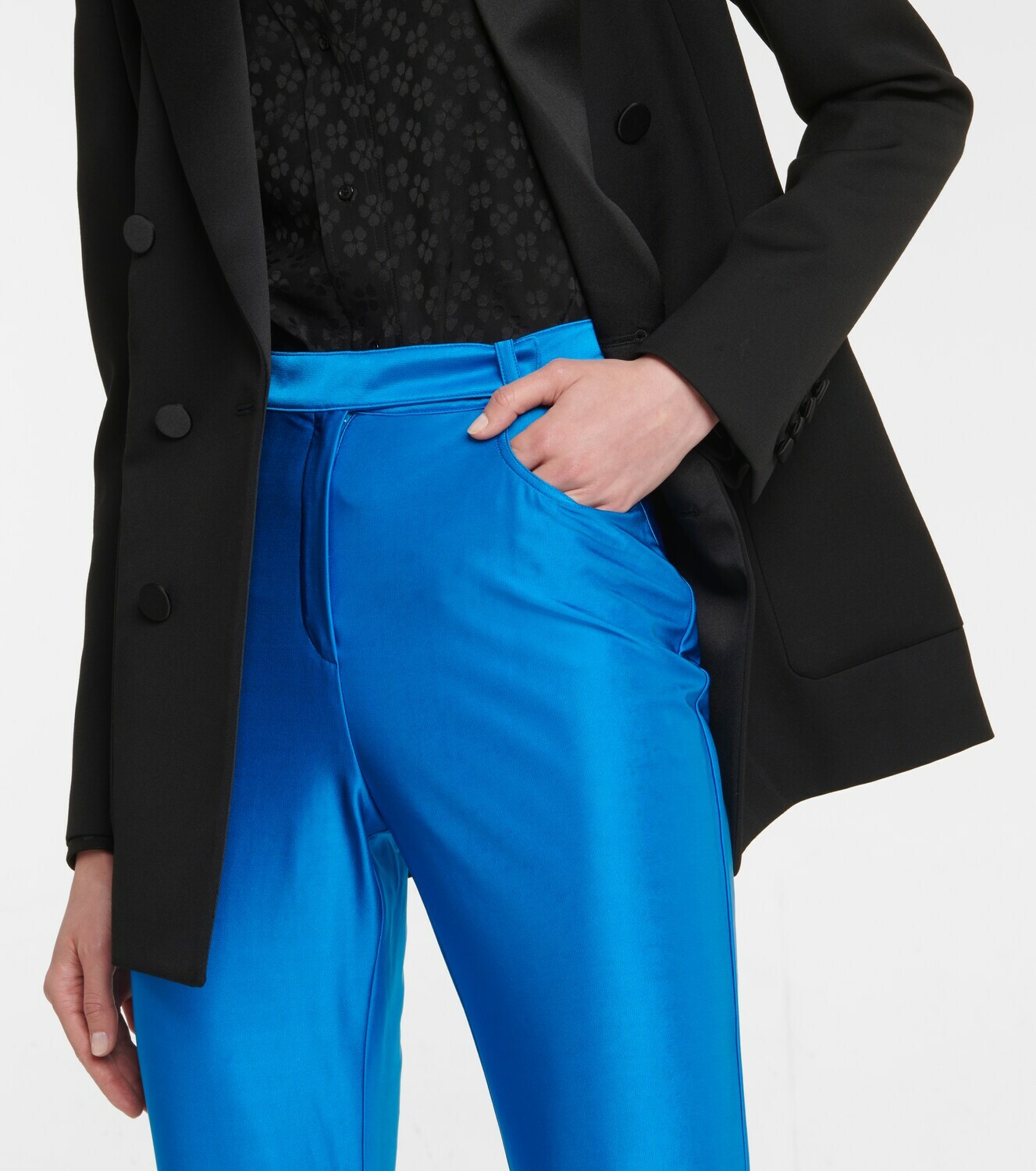 Alexandre Vauthier - High-rise satin pants Alexandre Vauthier