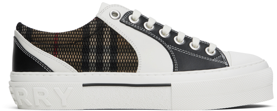 Burberry Black & White Vintage Check Sneakers Burberry