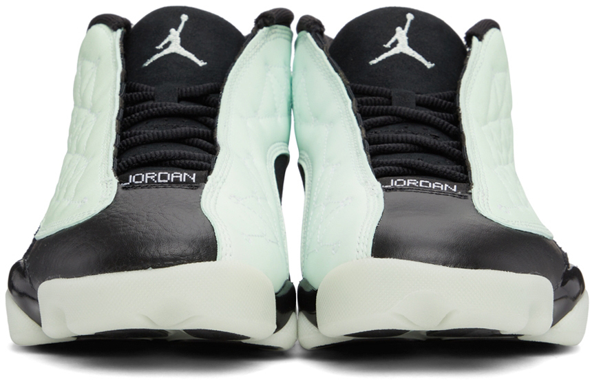 Nike Jordan Black & Green Air Jordan 13 Retro Low Sneakers Nike Jordan ...