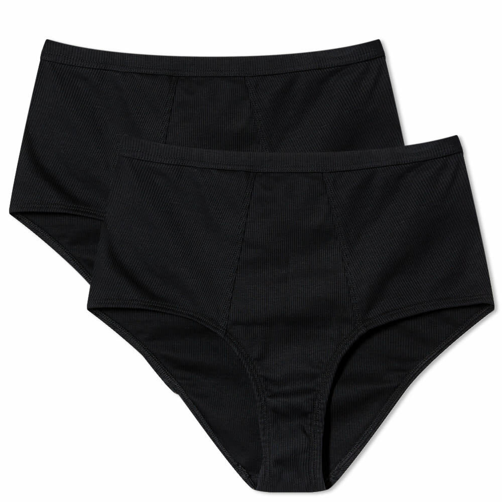 Organic Basics Women's Organic Rib-Flex High Rise Brief - 2 Pack in ...