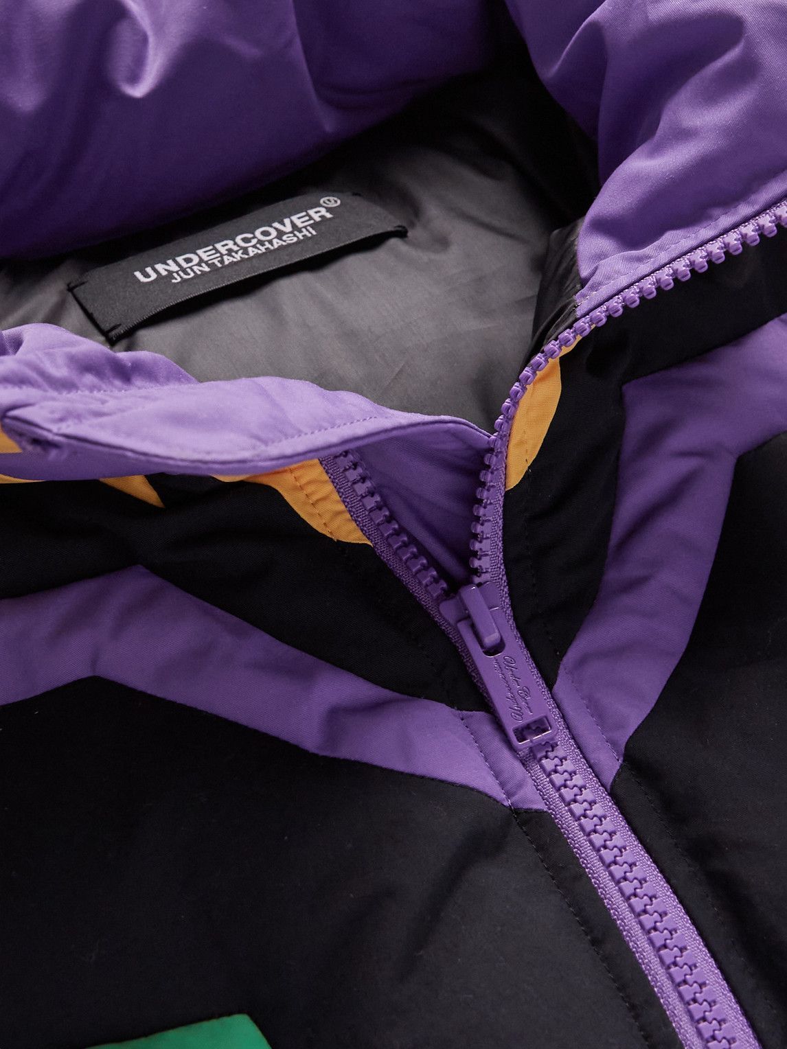 UNDERCOVER - Neon Genesis Evangelion Oversized Colour-Block Quilted ...