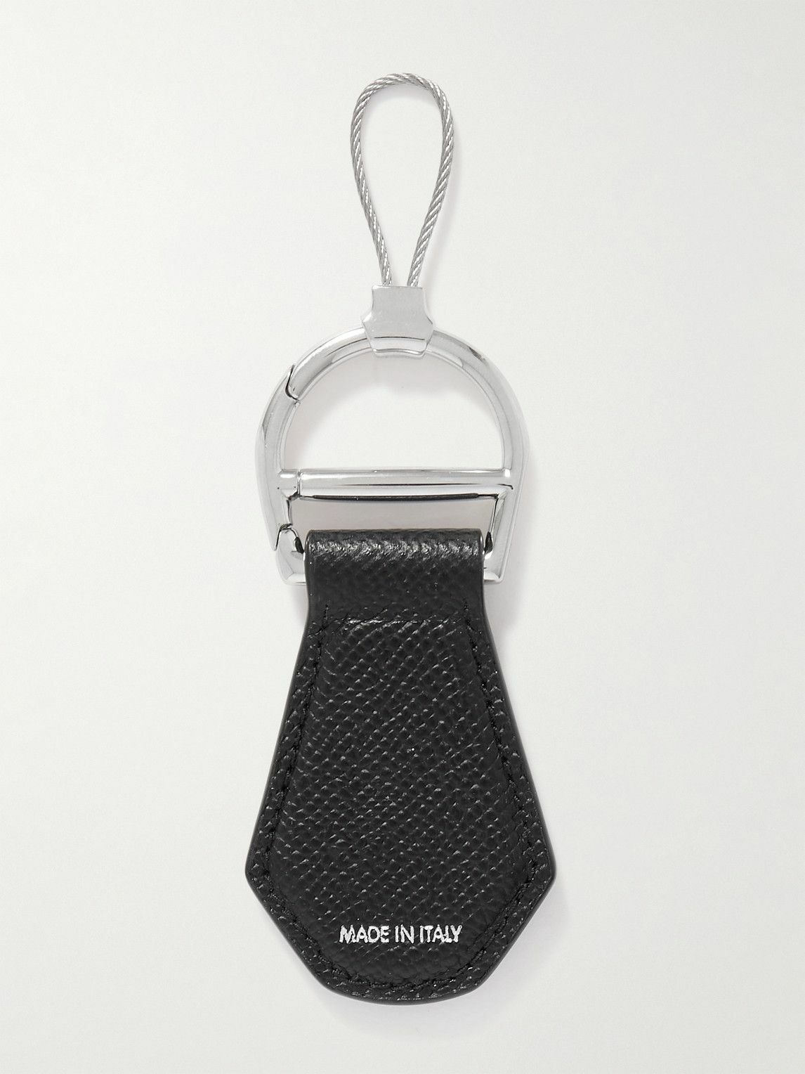 Dunhill - Logo-Embossed Textured-Leather Key Fob Dunhill