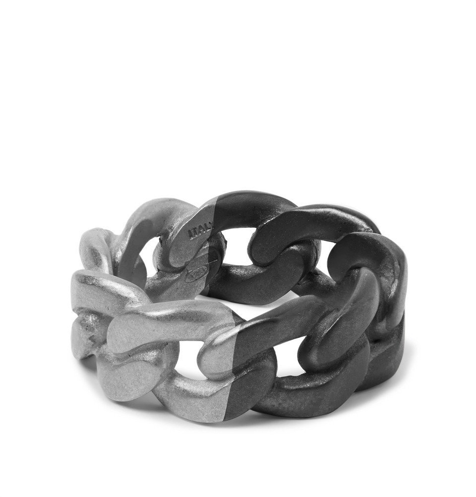Maison Margiela - Two-Tone Sterling Silver Chain Ring - Silver Maison ...