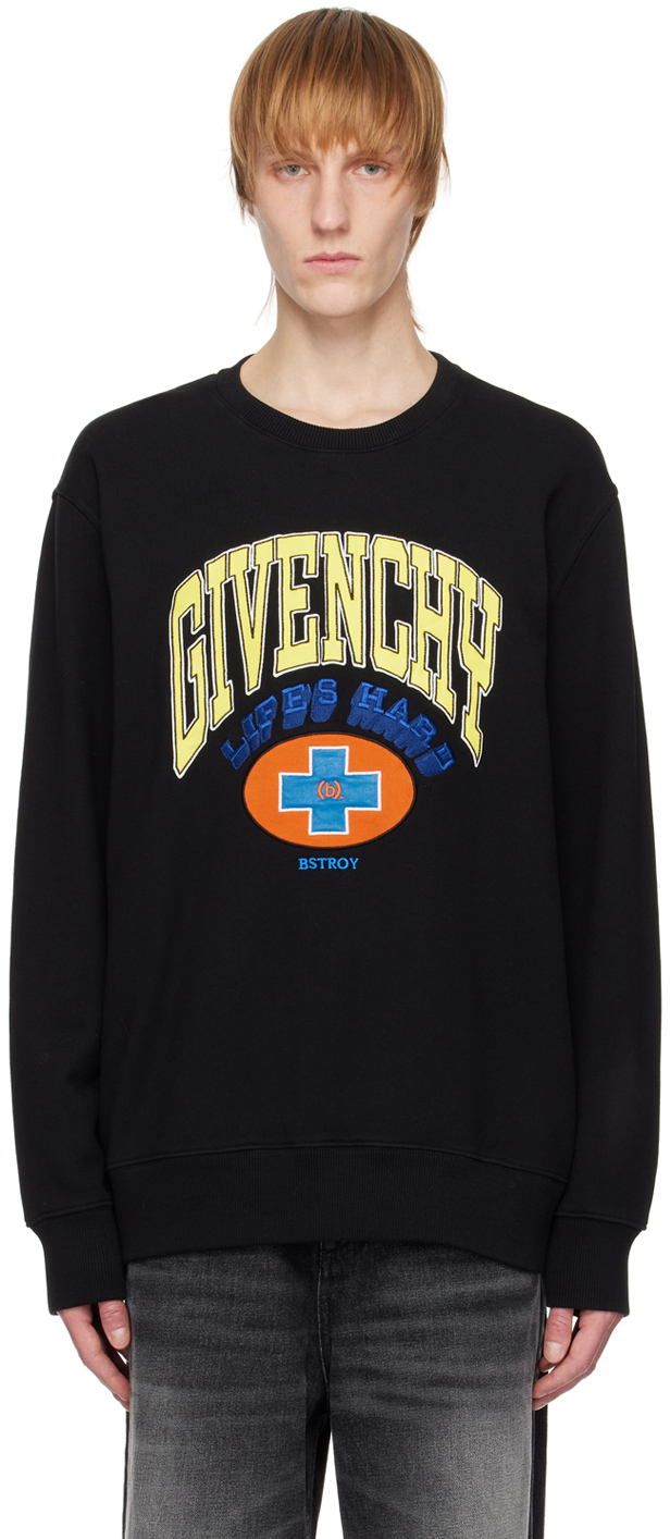 Givenchy Black BSTROY Edition Embroidered Sweatshirt Givenchy