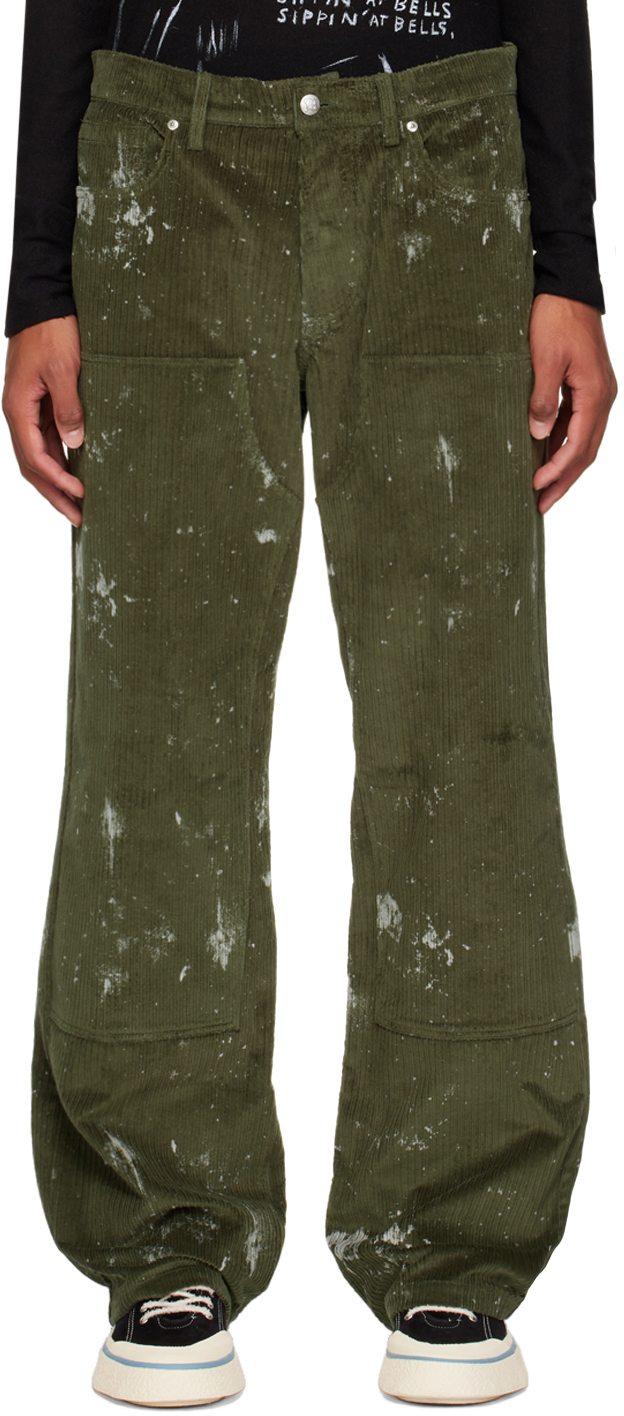 MISBHV Green Stained Trousers MISBHV