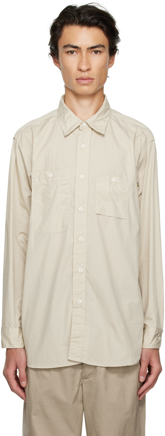 Engineered Garments Beige Work Shirt Engineered Garments