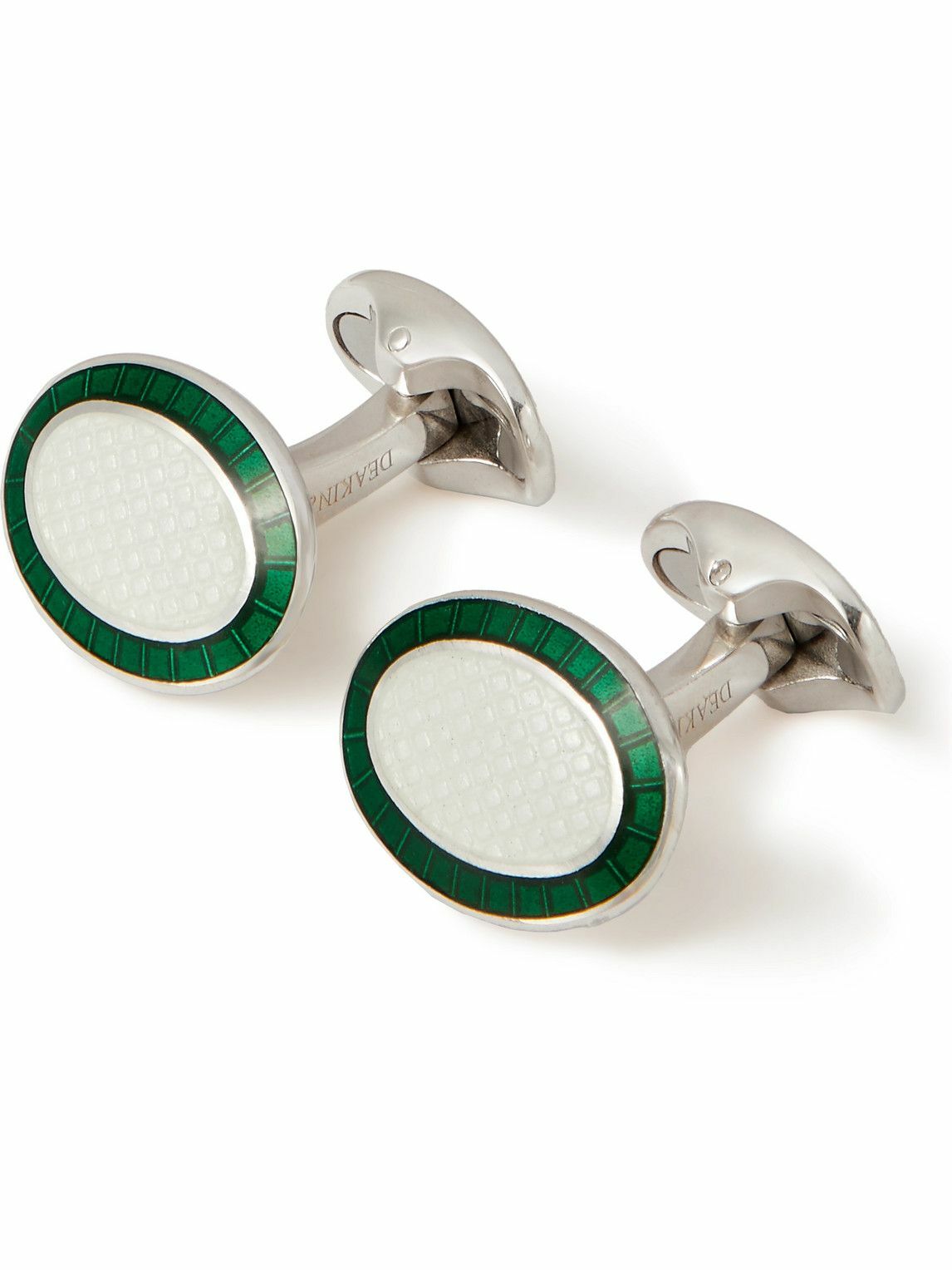 Kingsman - Deakin & Francis Silver and Enamel Cufflinks Kingsman