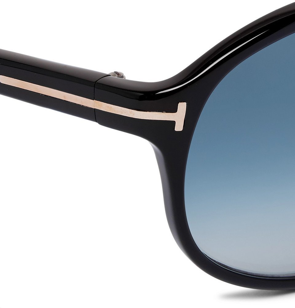 TOM FORD - Jacob Aviator-Style Acetate Sunglasses - Men - Black TOM FORD