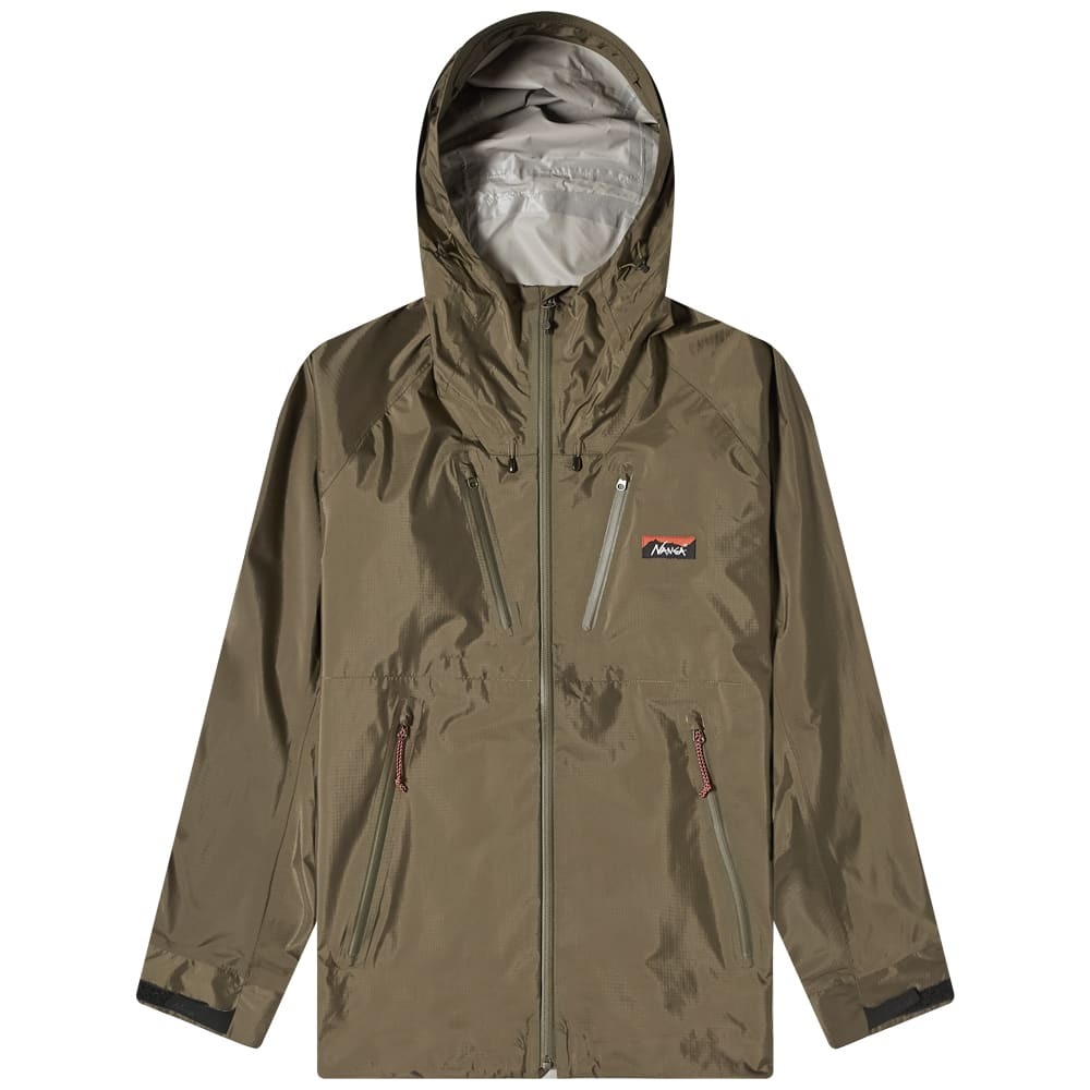 Nanga Men's Aurora 2.5L Trek Shell Parka Jacket in Khaki Nanga