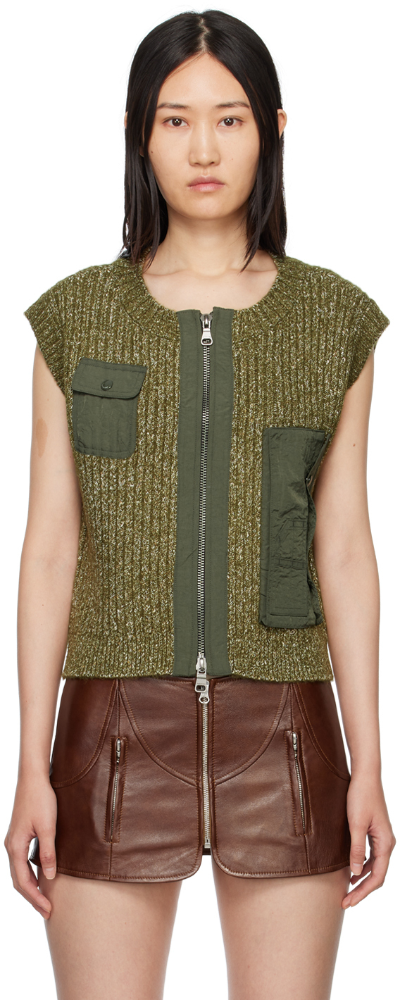 Andersson Bell Khaki Piper Military Vest Andersson Bell