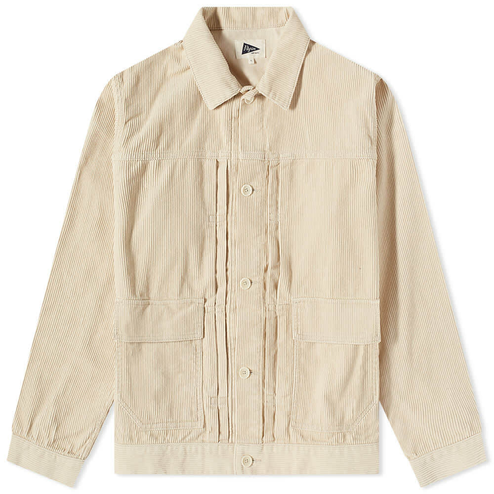 Pilgrim Surf + Supply Men's Wren Cord Jacket in Bone Pilgrim Surf + Supply
