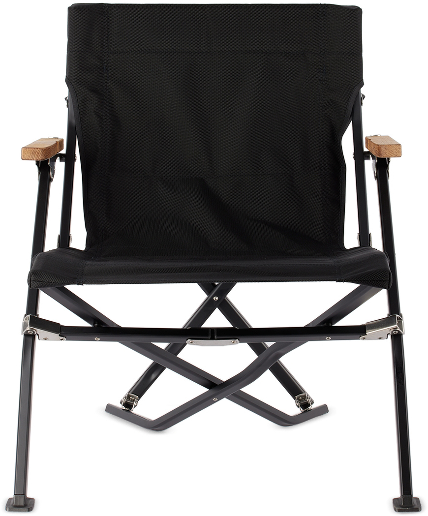 Snow Peak SSENSE Exclusive Black Low Chair Snow Peak
