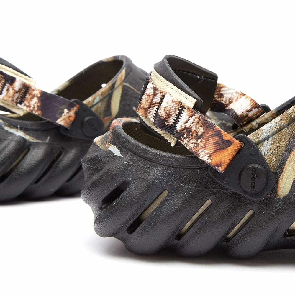 Crocs Echo Clog in Black Tree Edge Crocs
