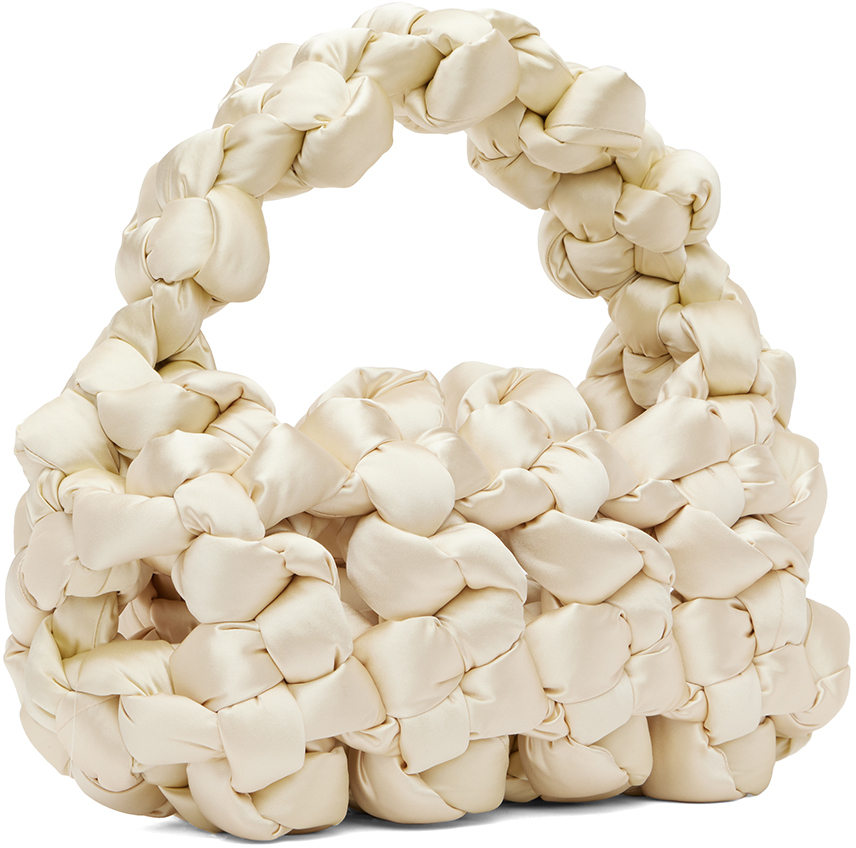 KARA SSENSE Exclusive White Exploded Knot Shoulder Bag Kara