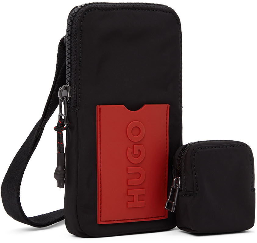 Hugo Black Phone Pouch Hugo Boss
