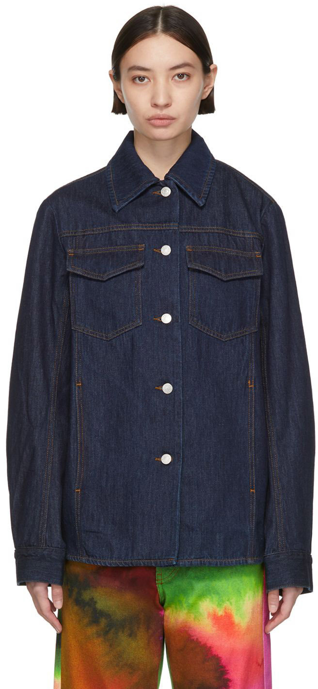 Dries Van Noten Navy Denim Jacket Dries Van Noten