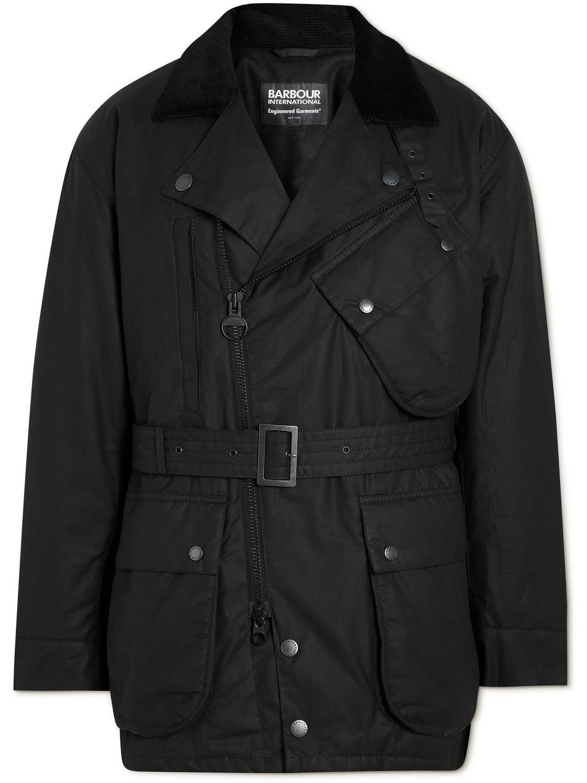 Barbour White Label - Engineered Garments Lenox Corduroy-Trimmed Waxed ...