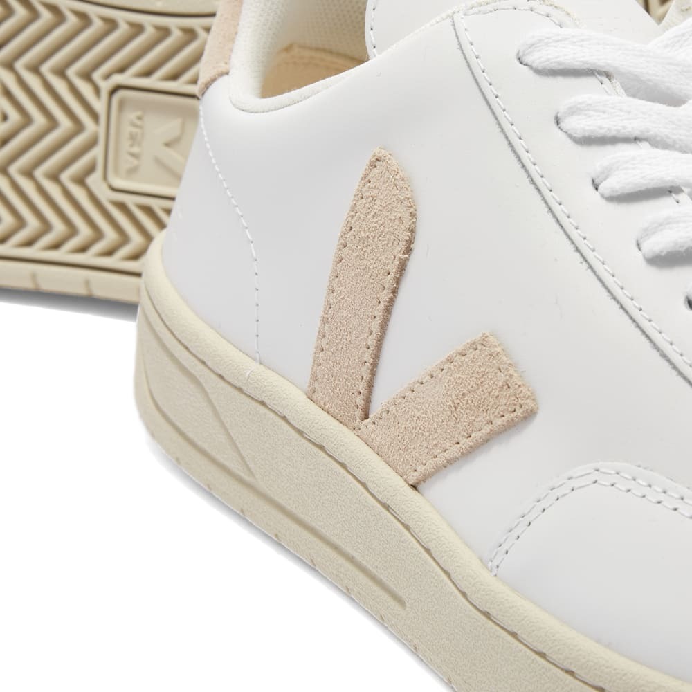 Veja Men's V-12 Leather Sneakers in White/Sand VEJA