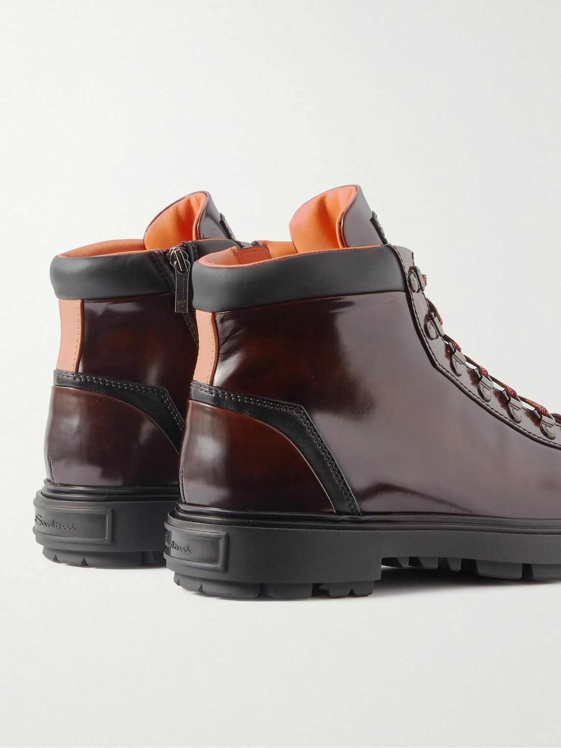 Santoni - Farah Leather Boots - Brown Santoni