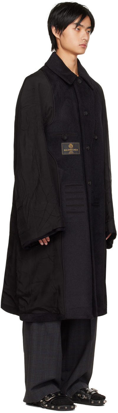 Balenciaga Black Inside Out Coat Balenciaga