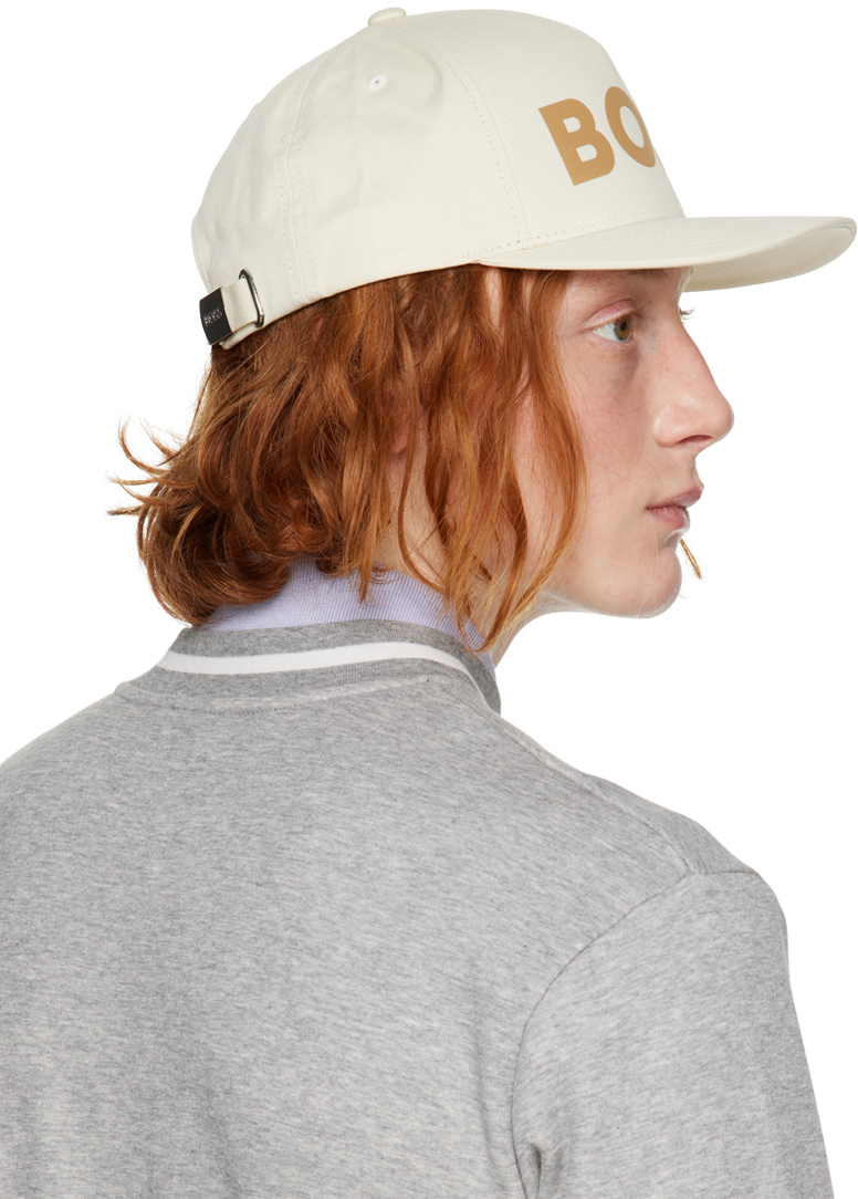 BOSS Off-White Printed Cap BOSS