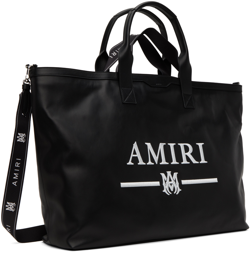 AMIRI Black Logo Embroidery Tote Amiri