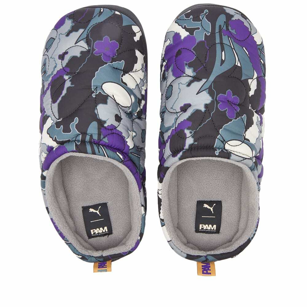 Puma x PAM Puffy Sandal in Puma Black/Heliotrope Puma