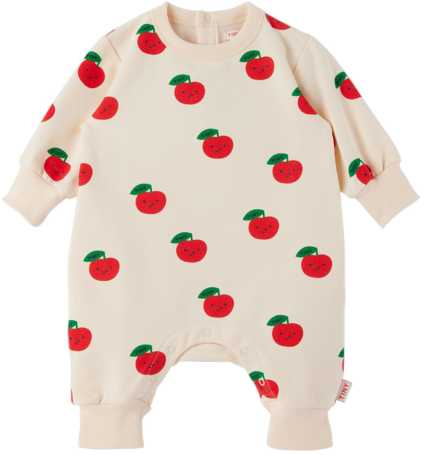 TINYCOTTONS Baby Off-White Apples Jumpsuit TINYCOTTONS