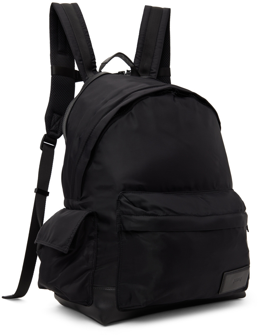 Juun.J Black Side Pocket Backpack Juun.J