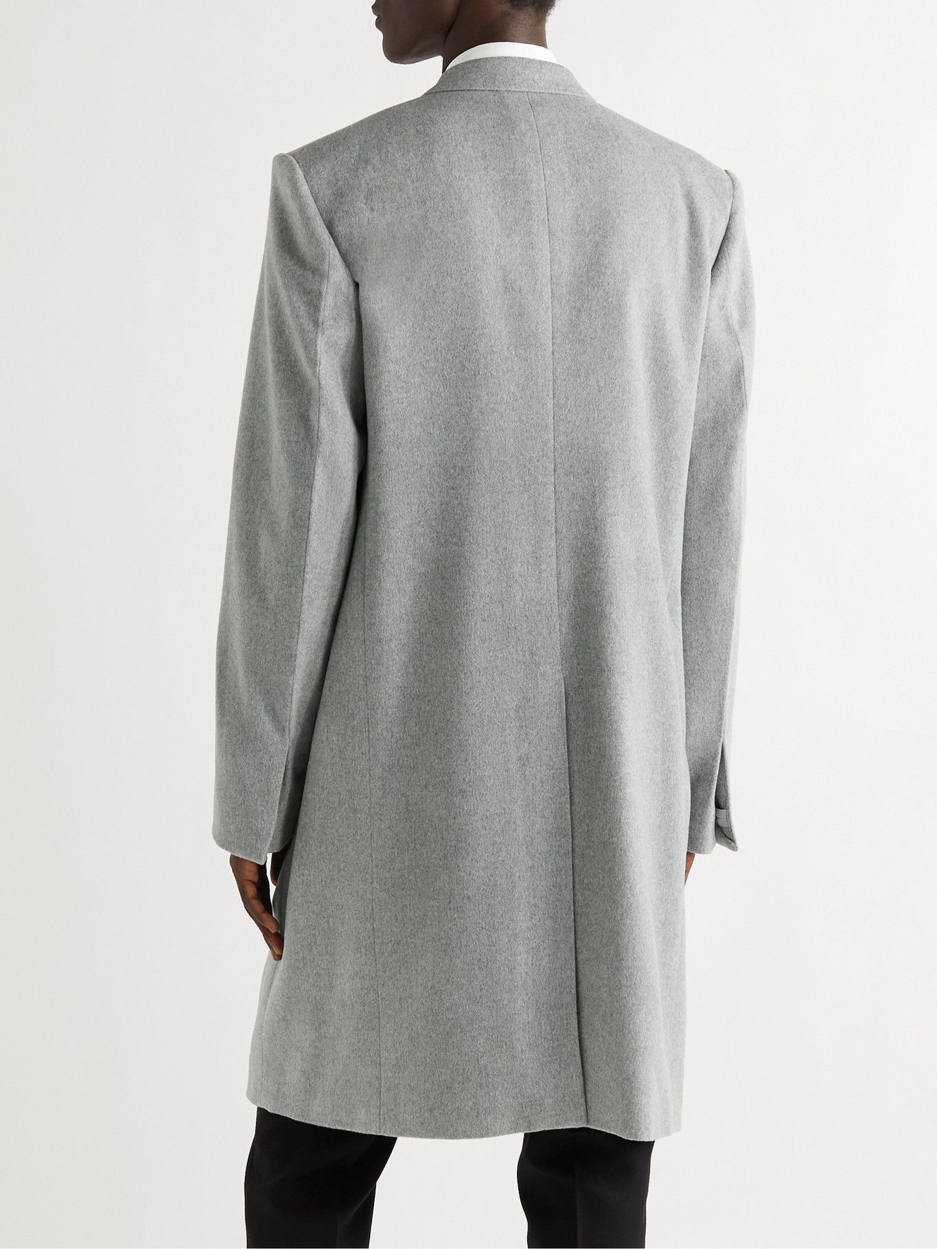 GIVENCHY - Slim-Fit Wool and Cashmere-Blend Coat - Gray Givenchy