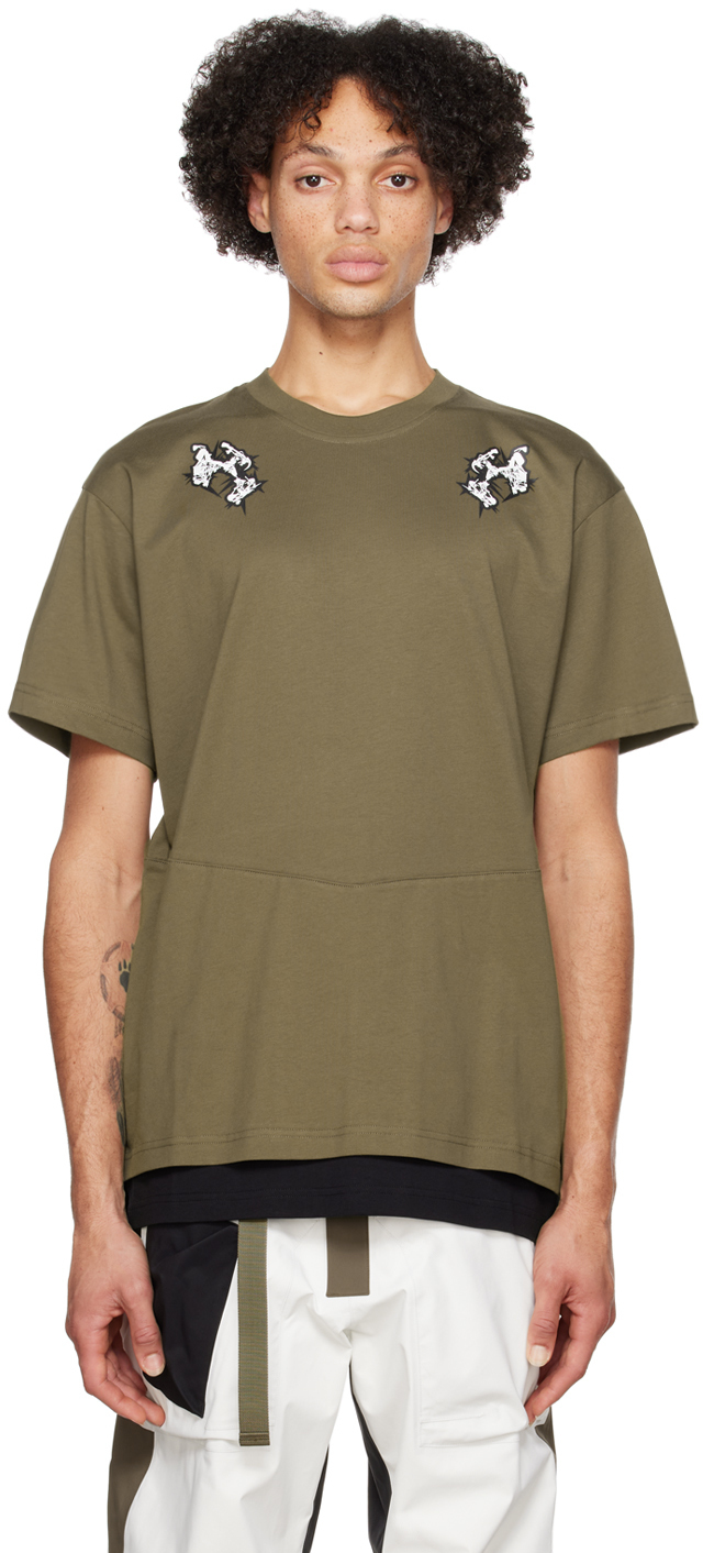 ACRONYM Khaki Layered T-Shirt Acronym
