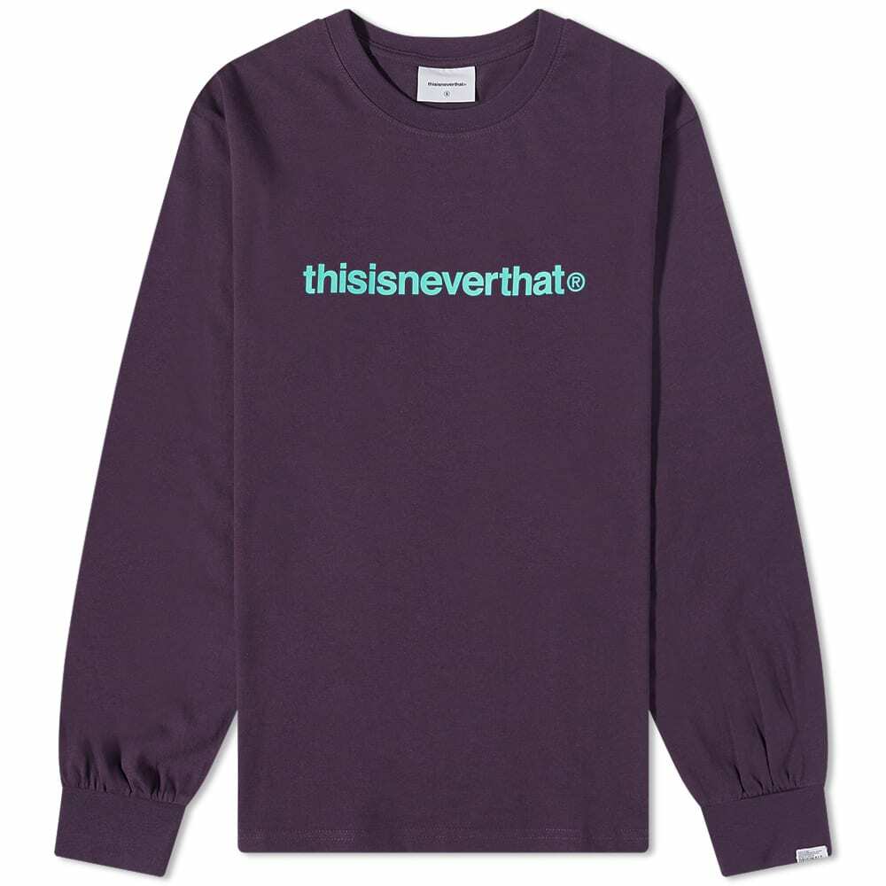 thisisneverthat Men's Long Sleeve T-Logo T-Shirt in Purple thisisneverthat