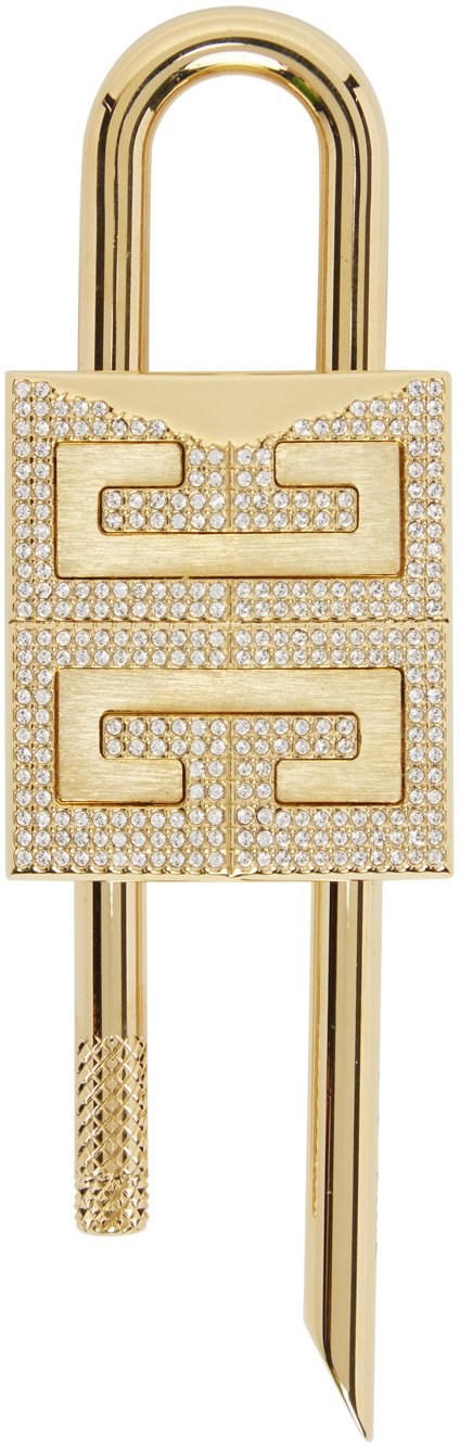 Givenchy Gold Small 4G Padlock Keychain Givenchy